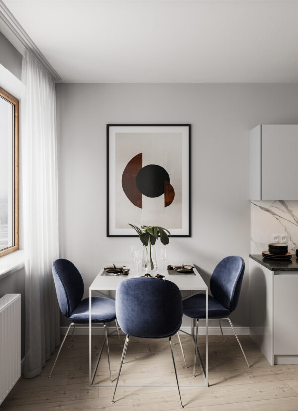 Modern Red And Blue Interior Design Inspiration