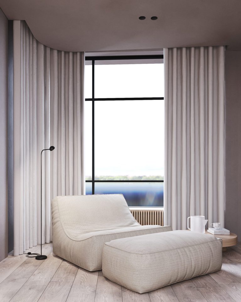 modern cream lounge chair | Interior Design Ideas