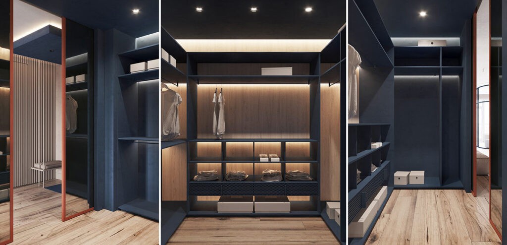 Modern Red And Blue Interior Design Inspiration