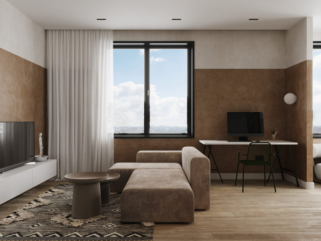 Unifying Home Interiors With Horizontal Colour Blocking