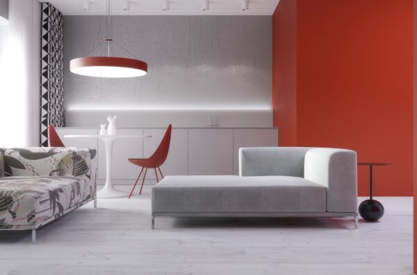 Red and Restful Home Interiors