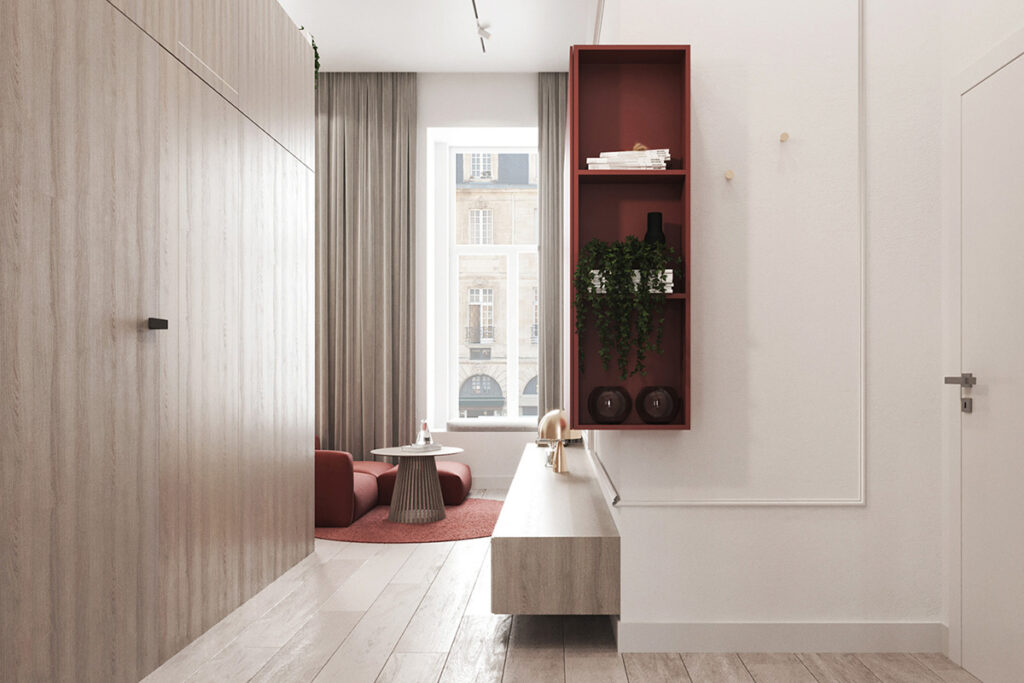 Red and Restful Home Interiors