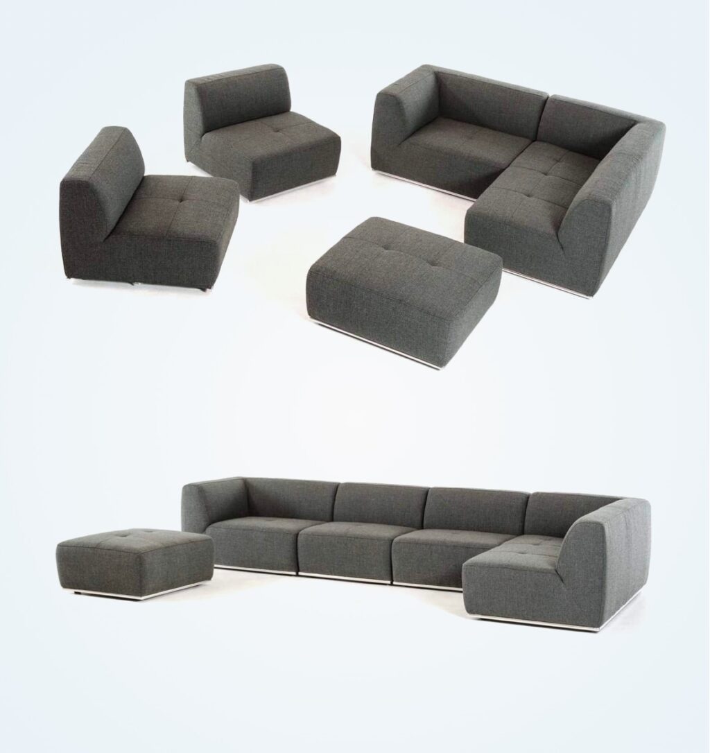 Modern 5 piece sectional sofa | Interior Design Ideas