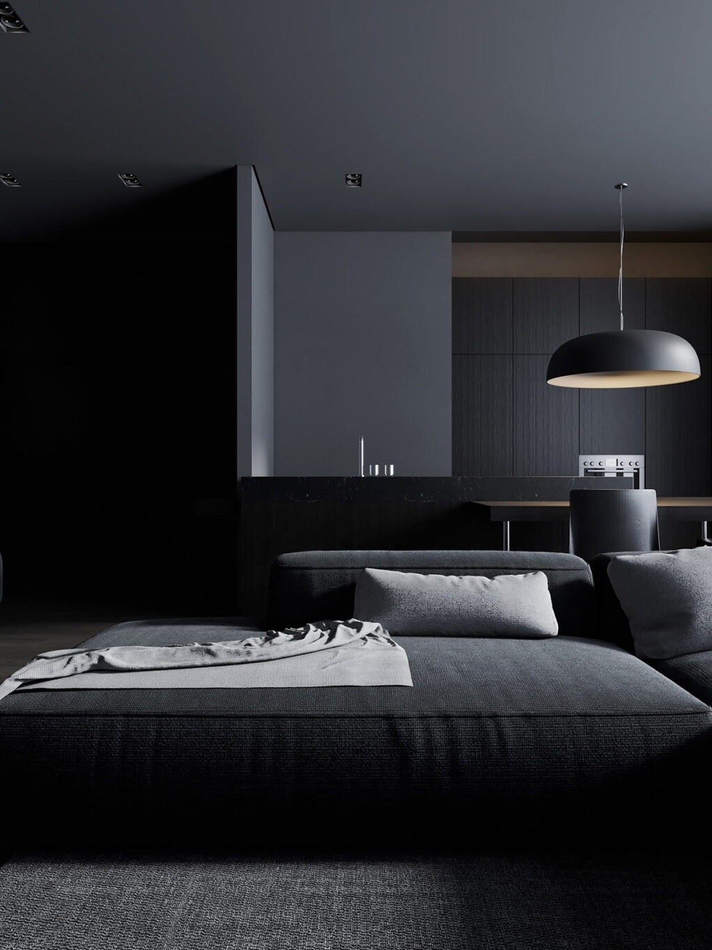 Satisfy Your Dark Side With Black And Grey Interiors