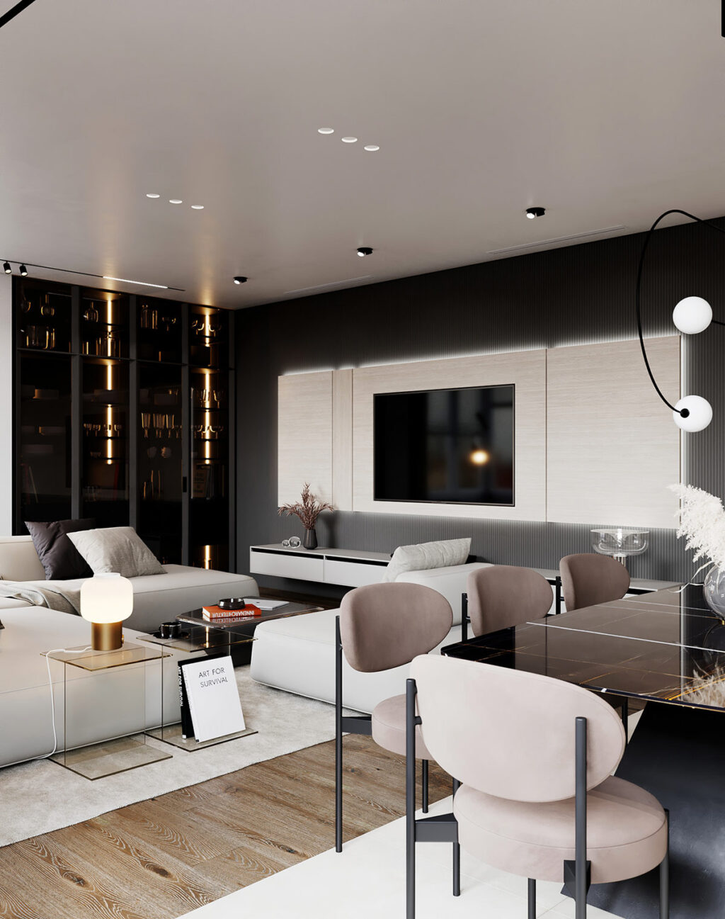 Polished City Apartment In The Freedom Tower, Russia