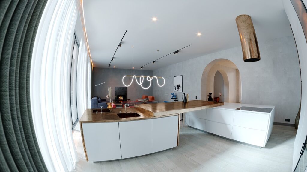 white and gold kitchen | Interior Design Ideas