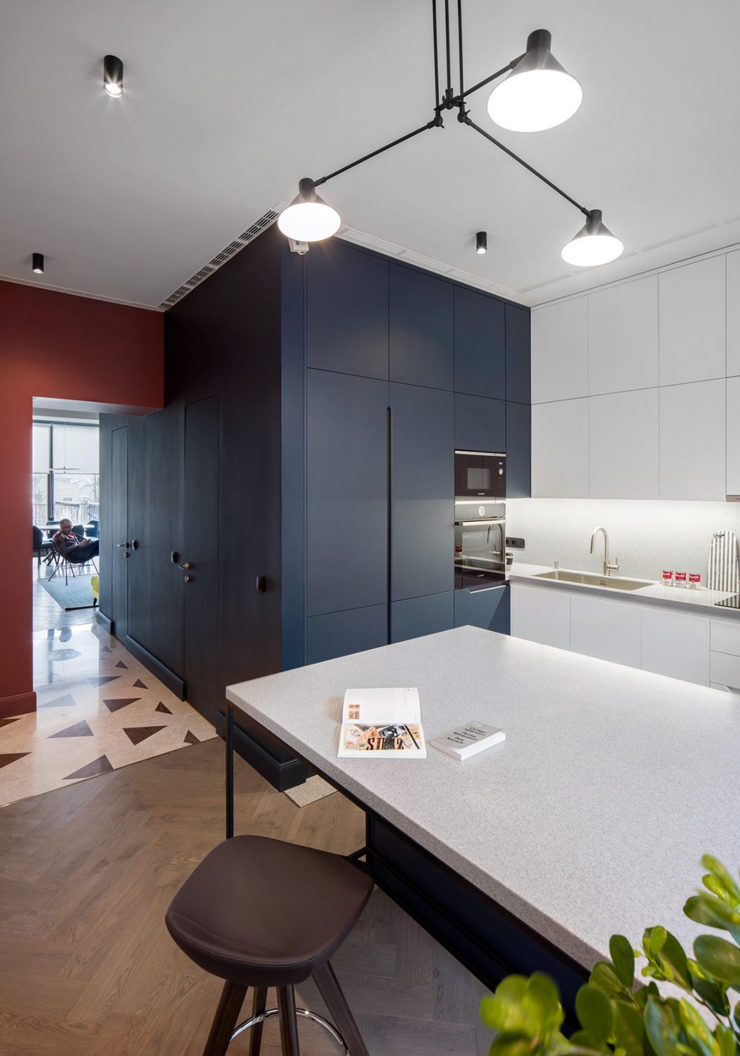 ink blue kitchen | Interior Design Ideas