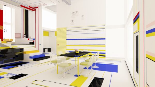 Red, Yellow And Blue Interiors That Offer Colourful Contrast