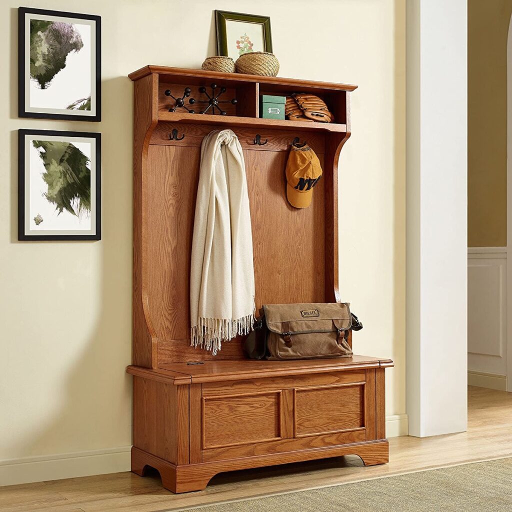 43 Hall Tree Benches To Win Back Your Organised Hallway