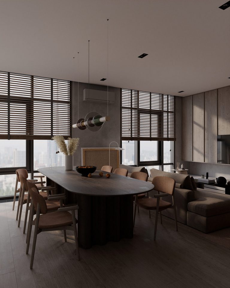 racetrack shaped dining table | Interior Design Ideas