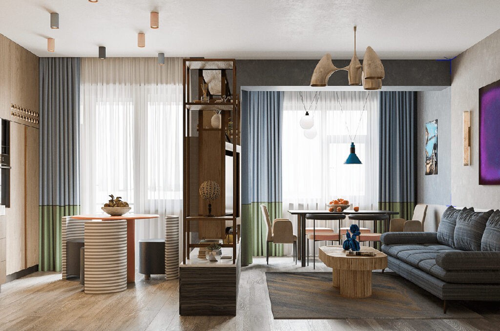 Unconventional Interior Crafted With Colour and Quirks