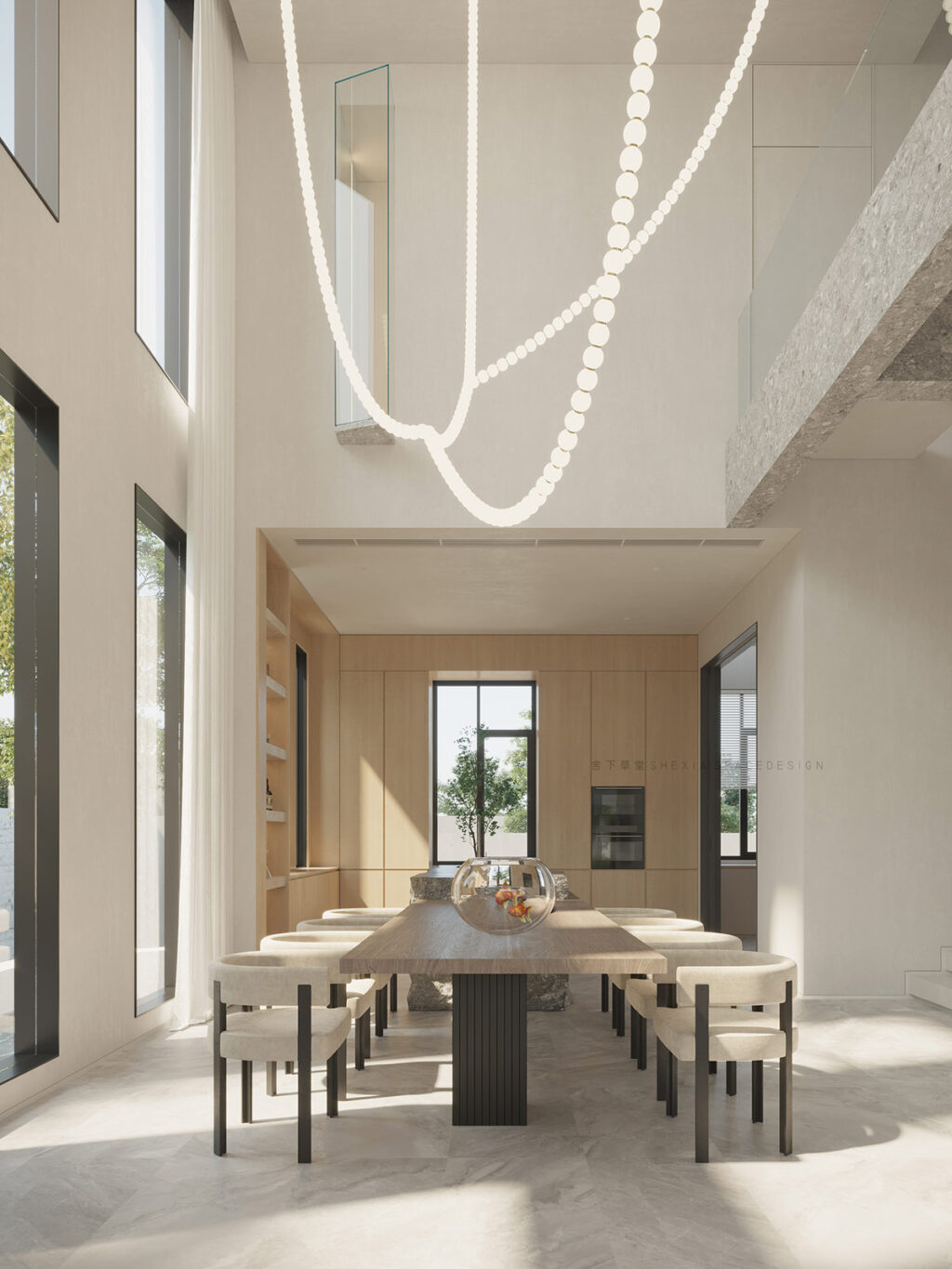 Contemporary Chinese Home With Courtyard & Glass Bottom Pool