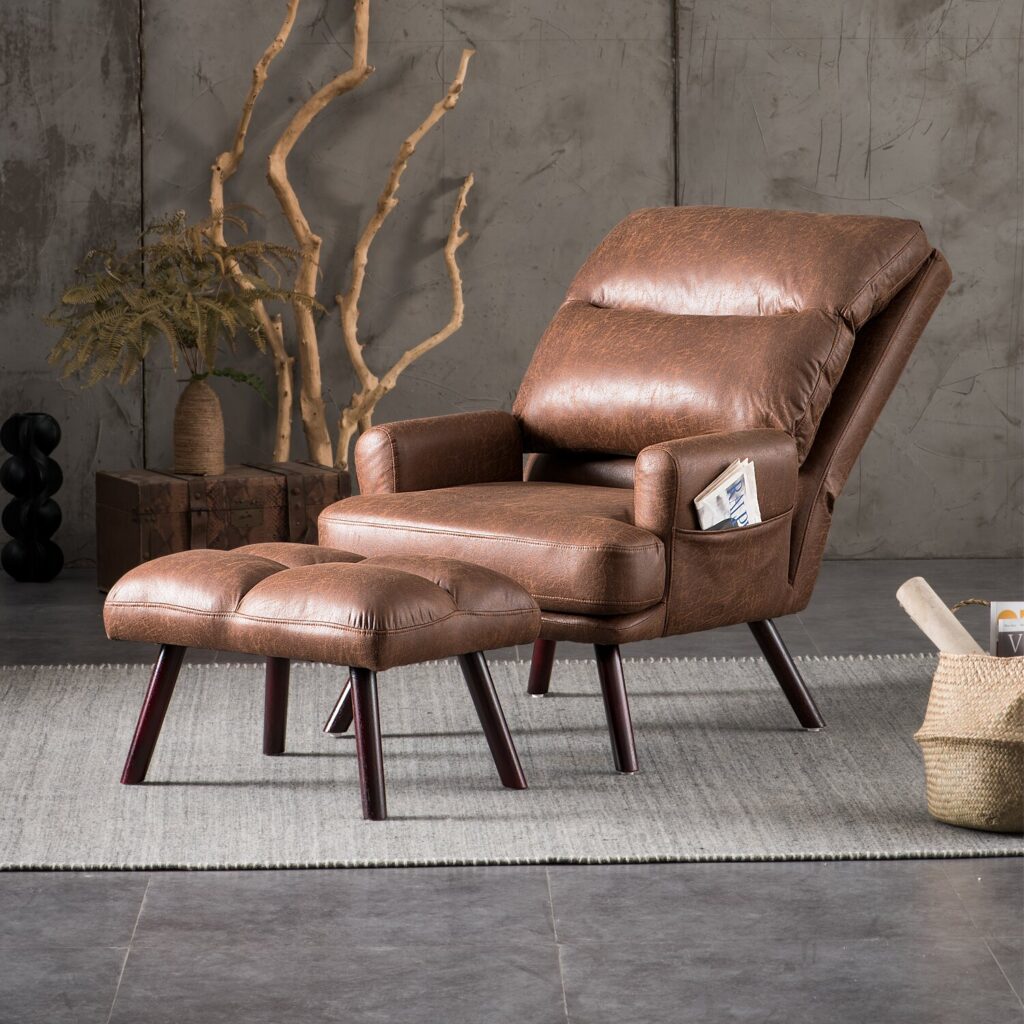 51 Chairs with Ottomans for a Perfect Comfort Pairing
