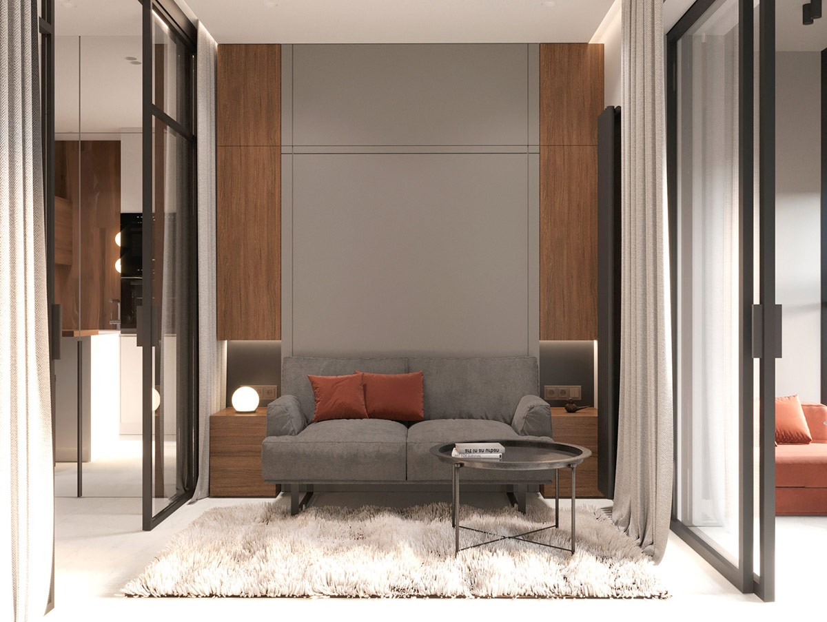 small grey sofa | Interior Design Ideas