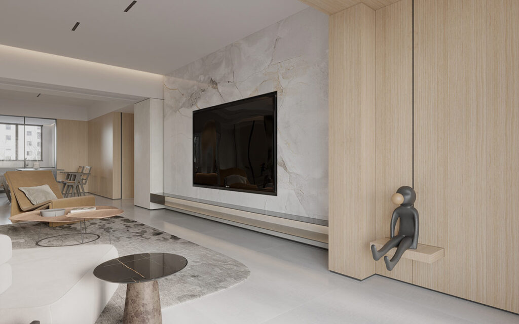 Unique Home Interiors Cased With Sleek Modern Wall Panelling