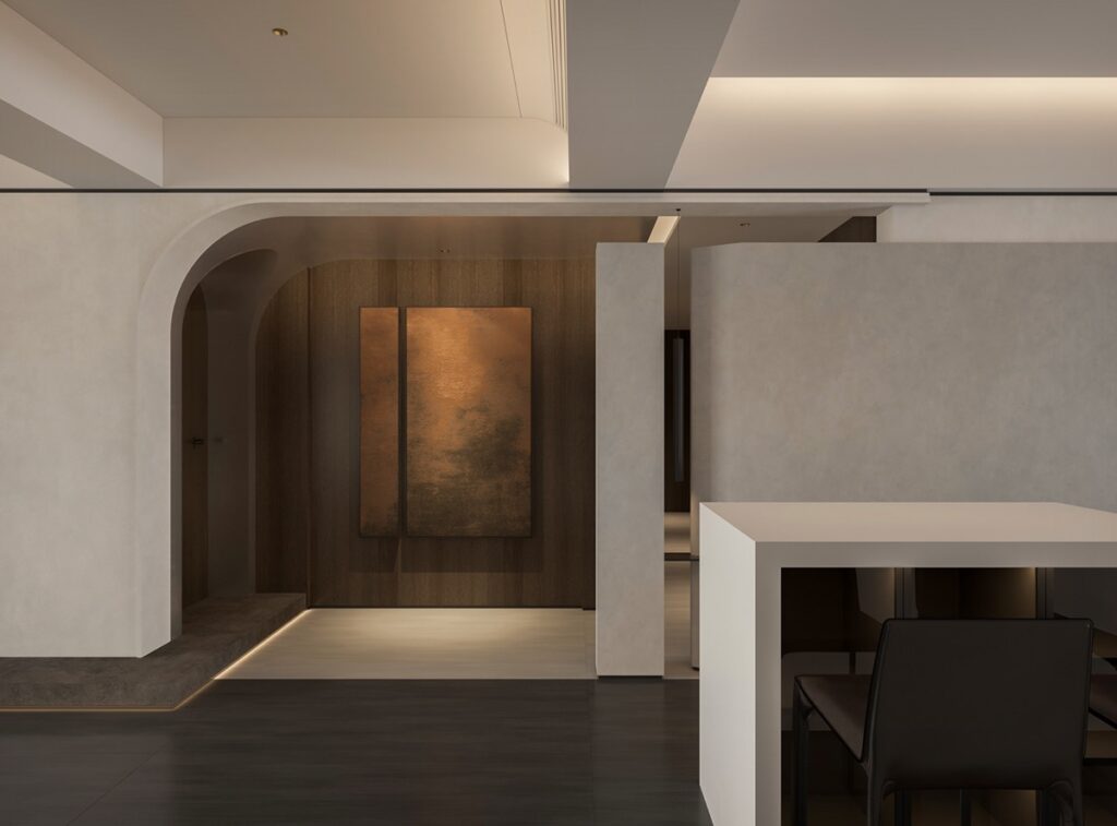 Unique Home Interiors Cased With Sleek Modern Wall Panelling