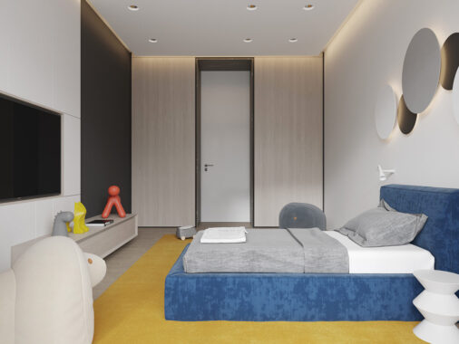 Sharp Apartment Interior With Striking Design Statements