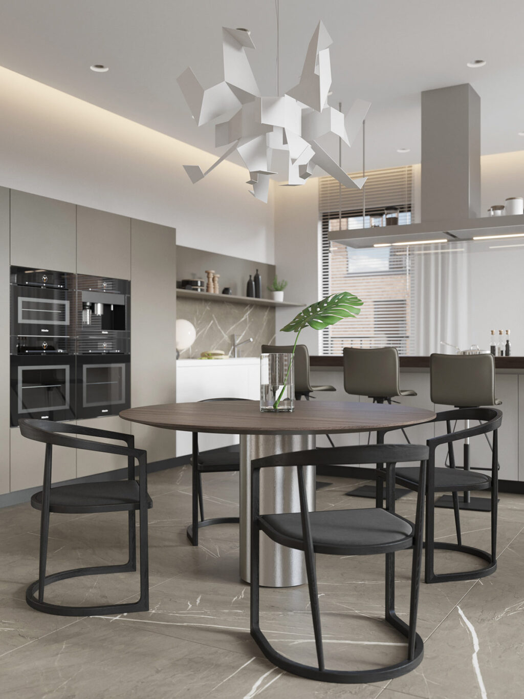 Sharp Apartment Interior With Striking Design Statements