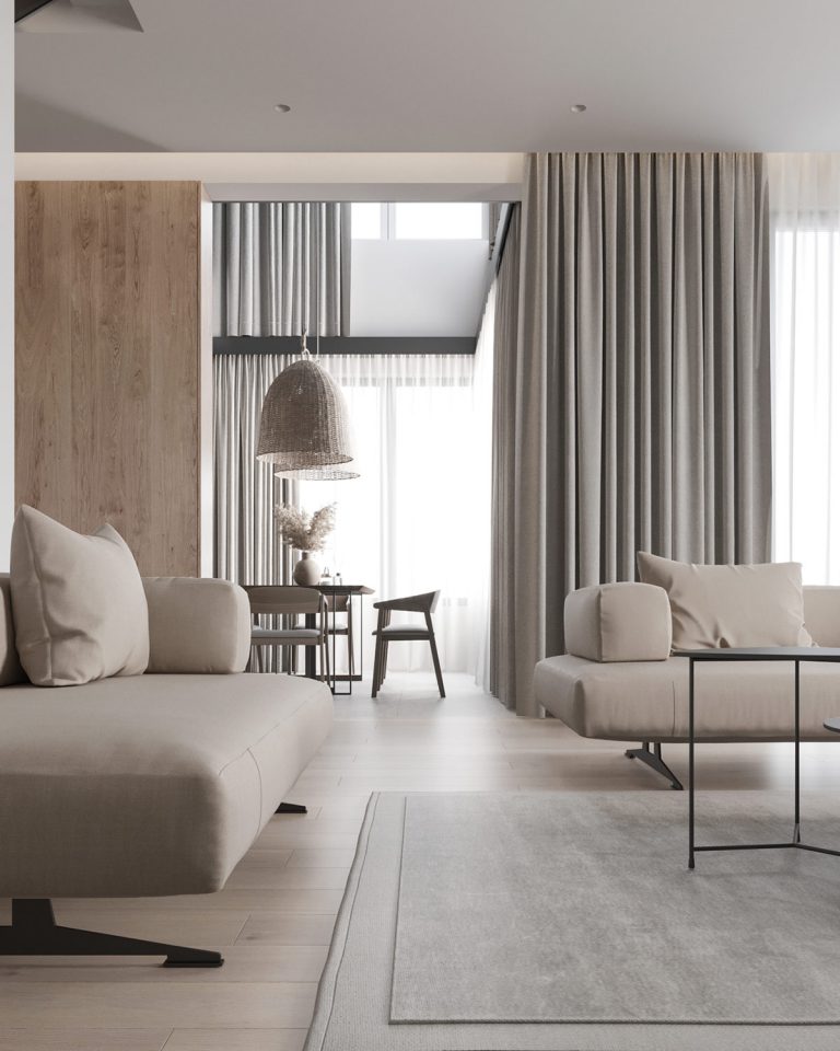 Refined & Reposeful Grey Interior in Ukraine (With Floor Plans)