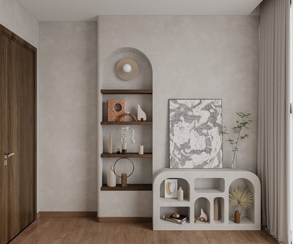 Classy Contemporary Interiors With Deep Brown, Grey & White Decor