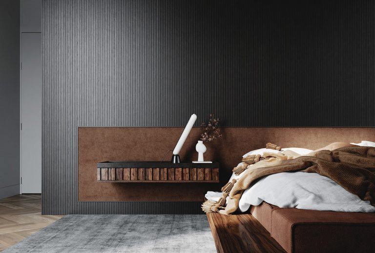 floating bedside unit | Interior Design Ideas