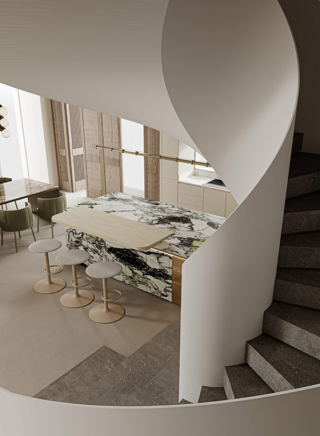 Creative Cream Interior With Fabulous Furniture