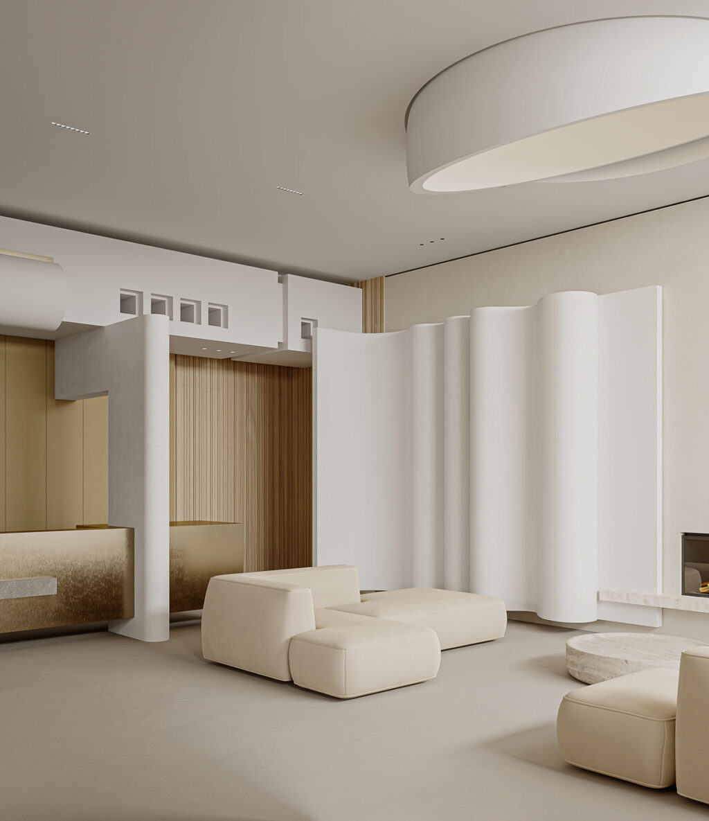 Creative Cream Interior With Fabulous Furniture