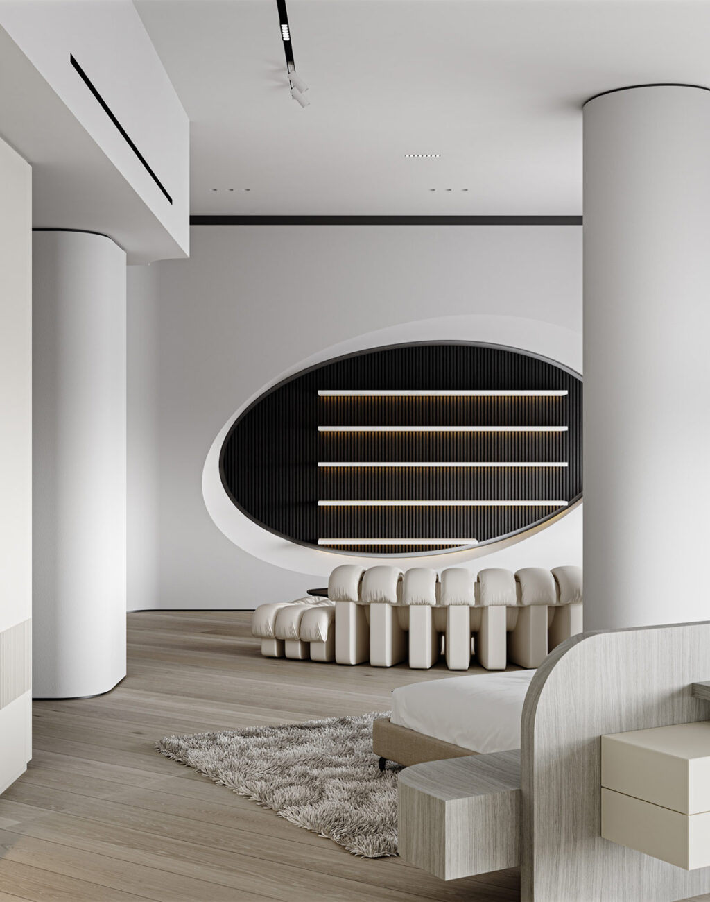 Creative Cream Interior With Fabulous Furniture