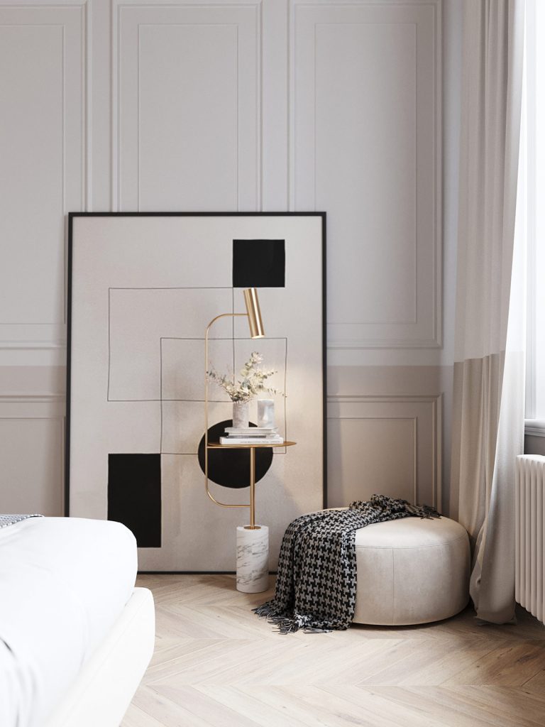 gold floor lamp | Interior Design Ideas