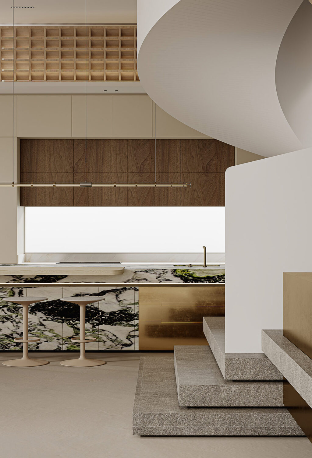 Creative Cream Interior With Fabulous Furniture