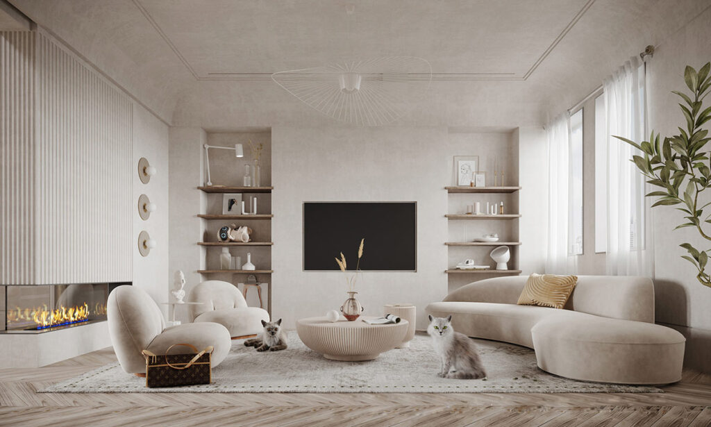 Warm Interior Decor With Comforting Soft Forms