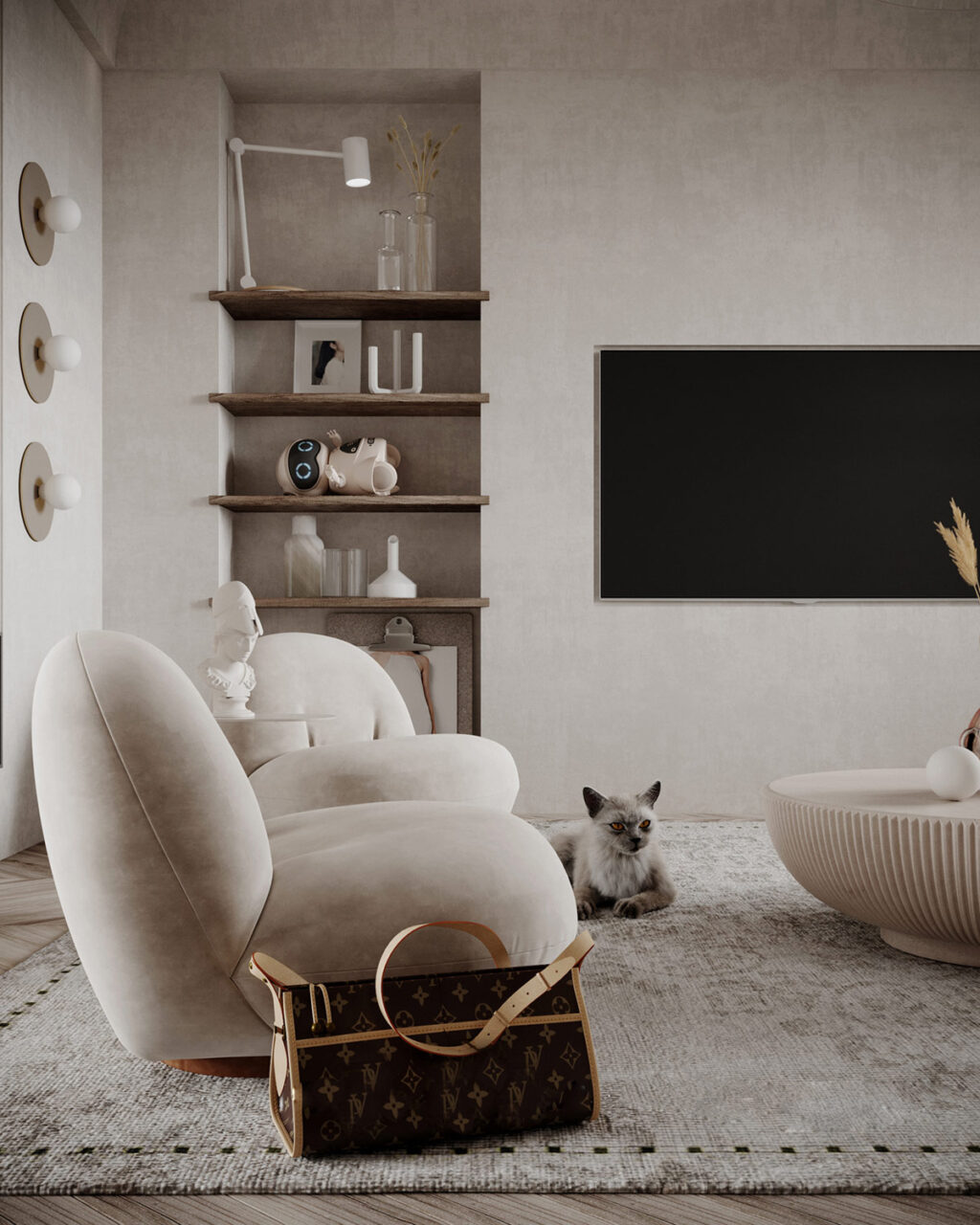 Warm Interior Decor With Comforting Soft Forms