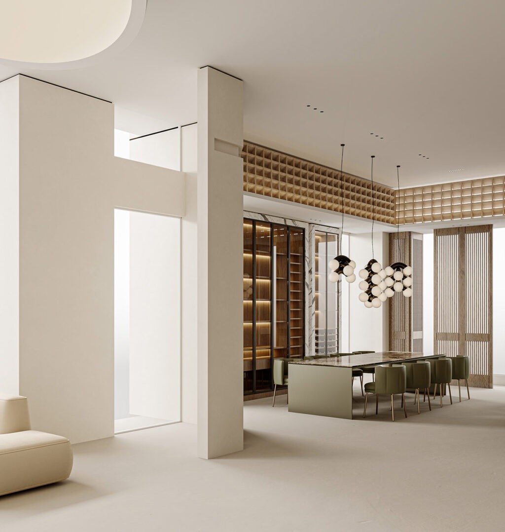 Creative Cream Interior With Fabulous Furniture