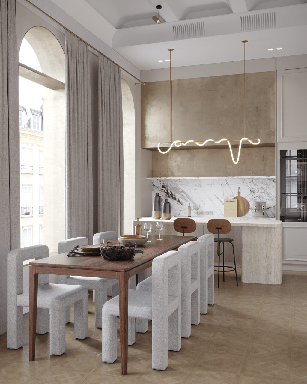 rectangle dining table | Interior Design Ideas