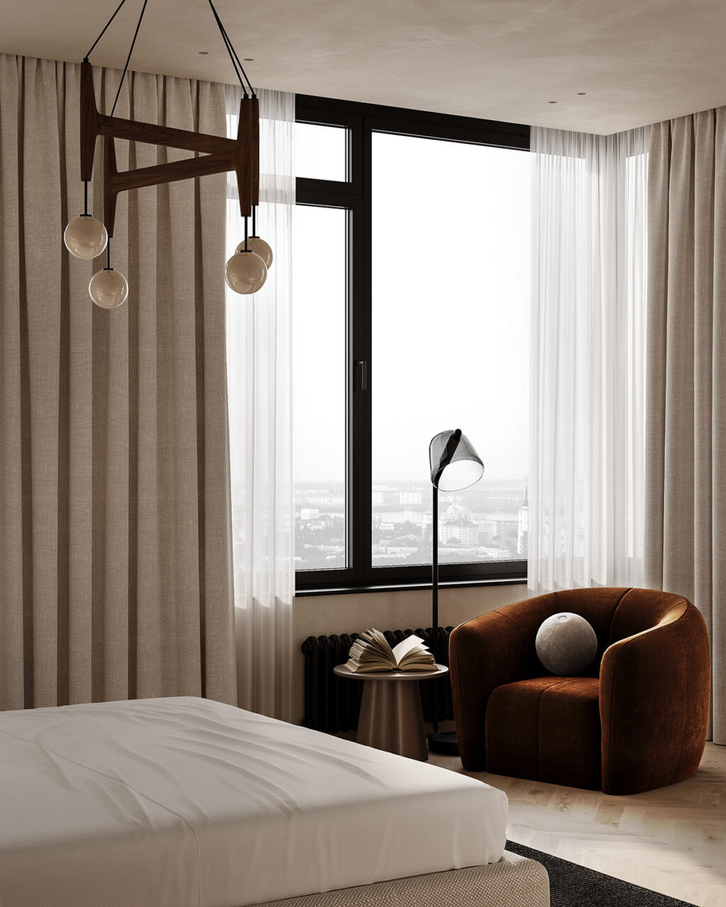 Calm Interior With Creamy Decor & Cosy Lighting