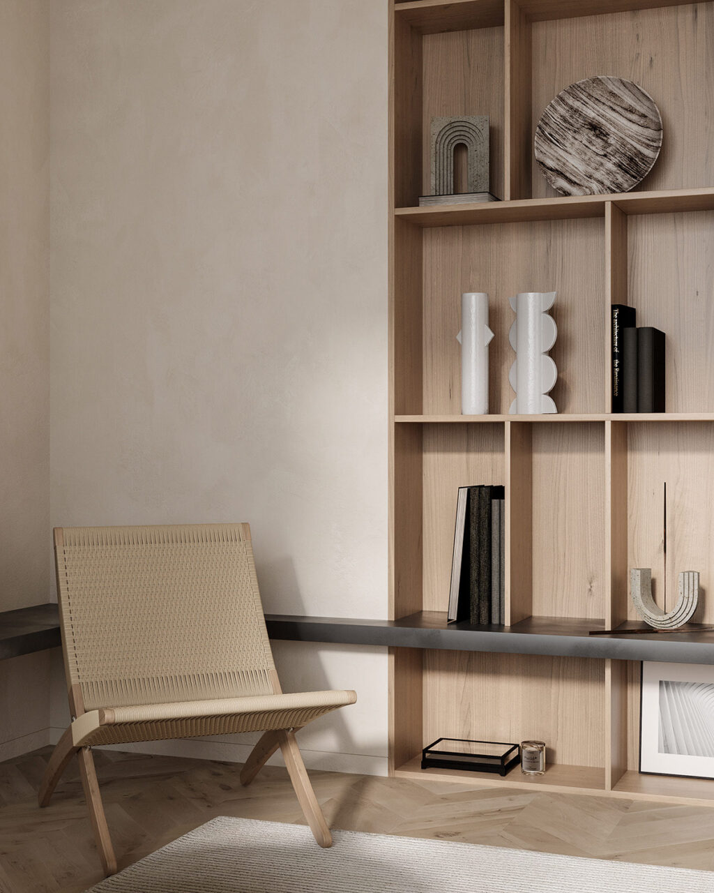 Calm Interior With Creamy Decor & Cosy Lighting