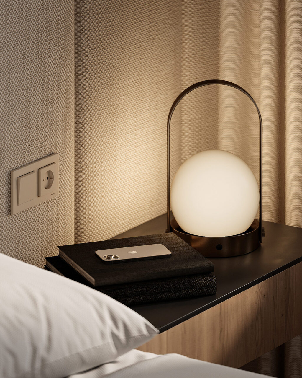 Calm Interior With Creamy Decor & Cosy Lighting