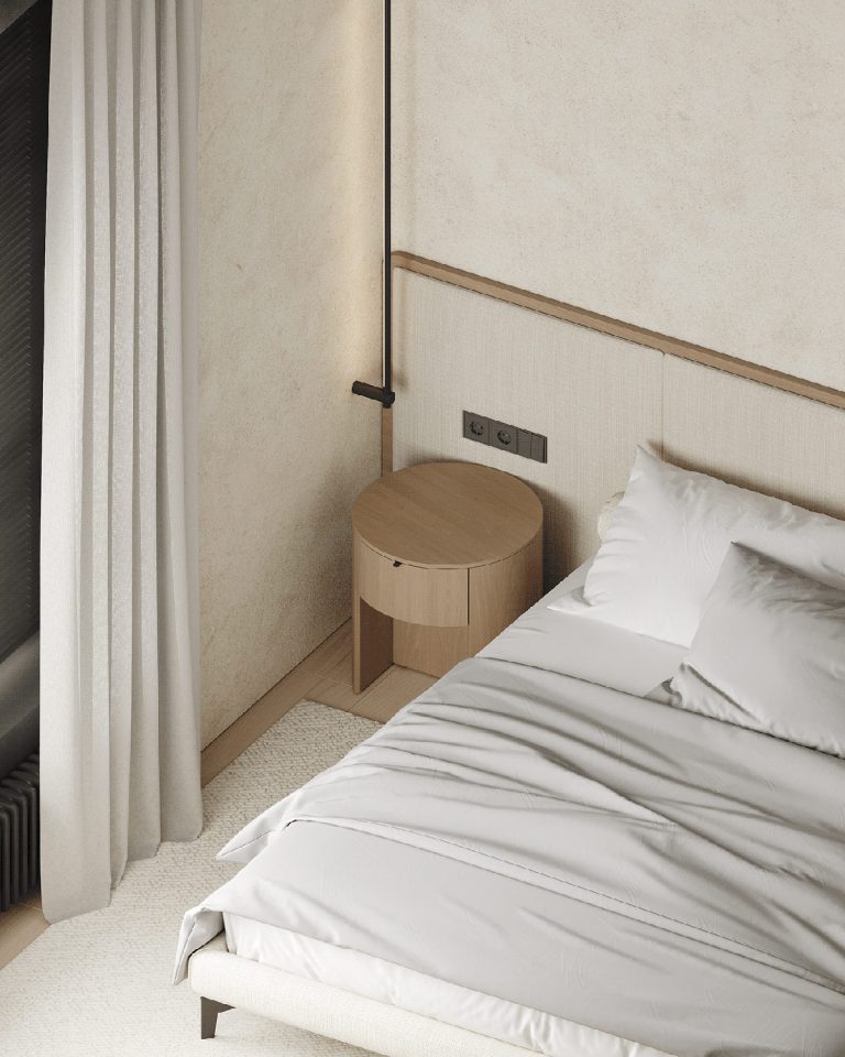 round bedside table | Interior Design Ideas