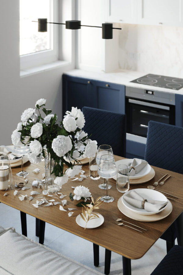 Mood Boosting Blue Accent Decor - Two House Tours