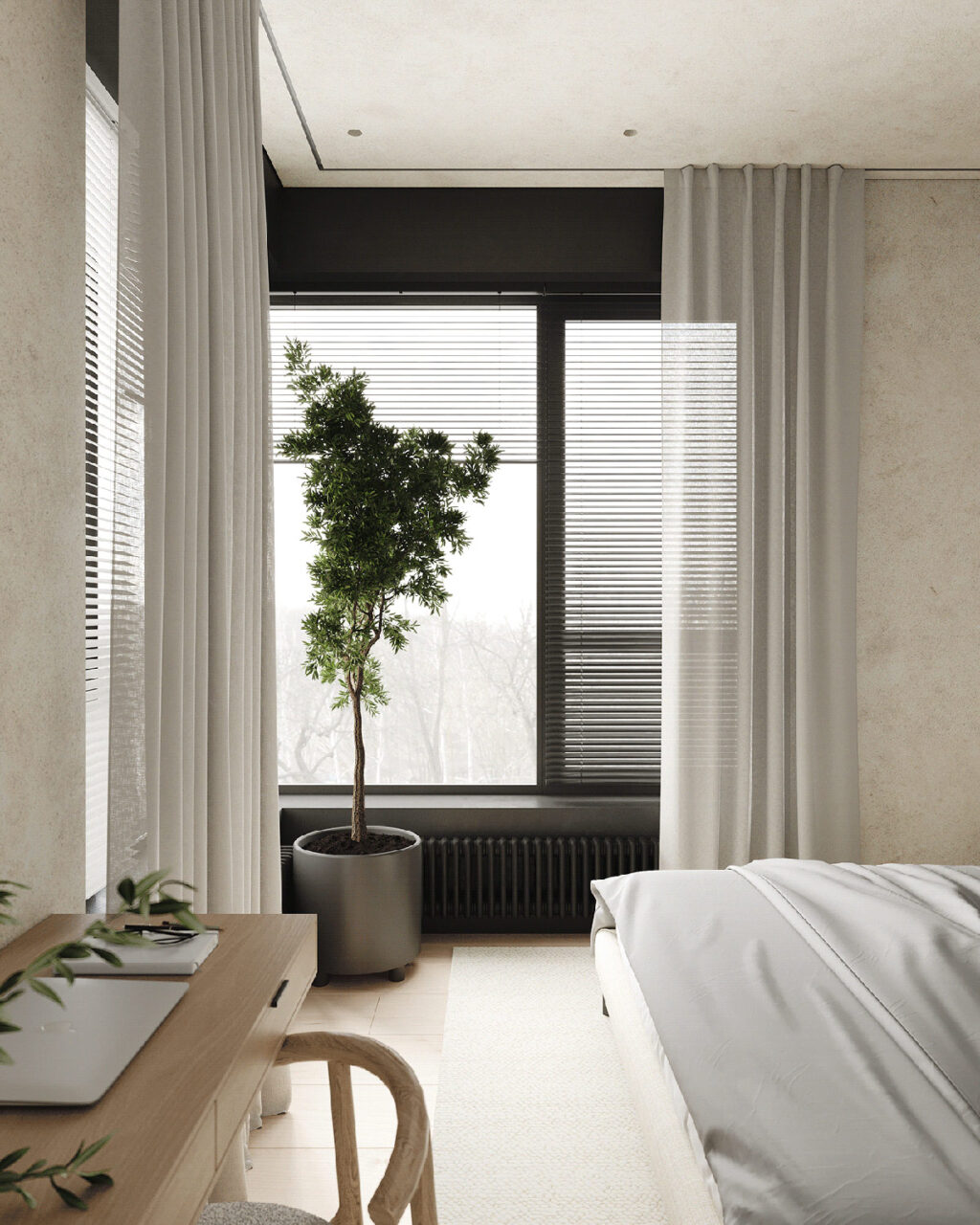 Light Family Home Interior With Chic Open Plan Living Space