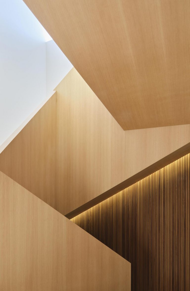 wood slatted walls | Interior Design Ideas