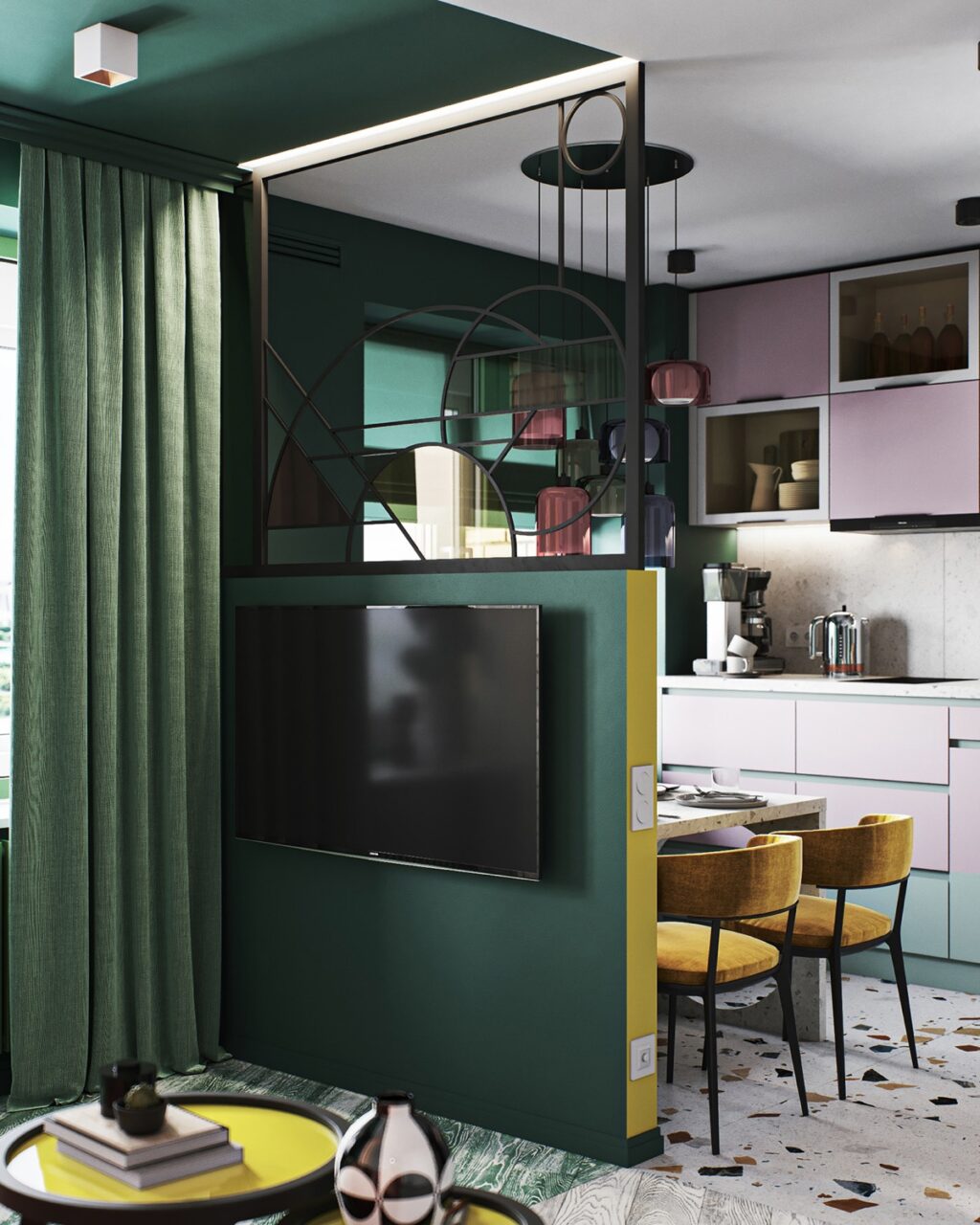 Colour Connected Interiors Under 85 Sqm (900 Sqft) With Floor Plans