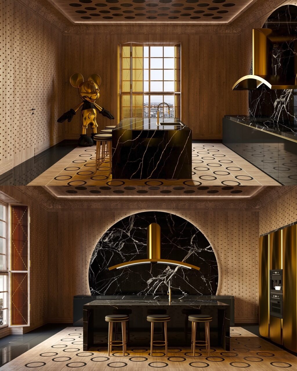 51 Gold Kitchens With Tips And Accessories To Help You Design Yours