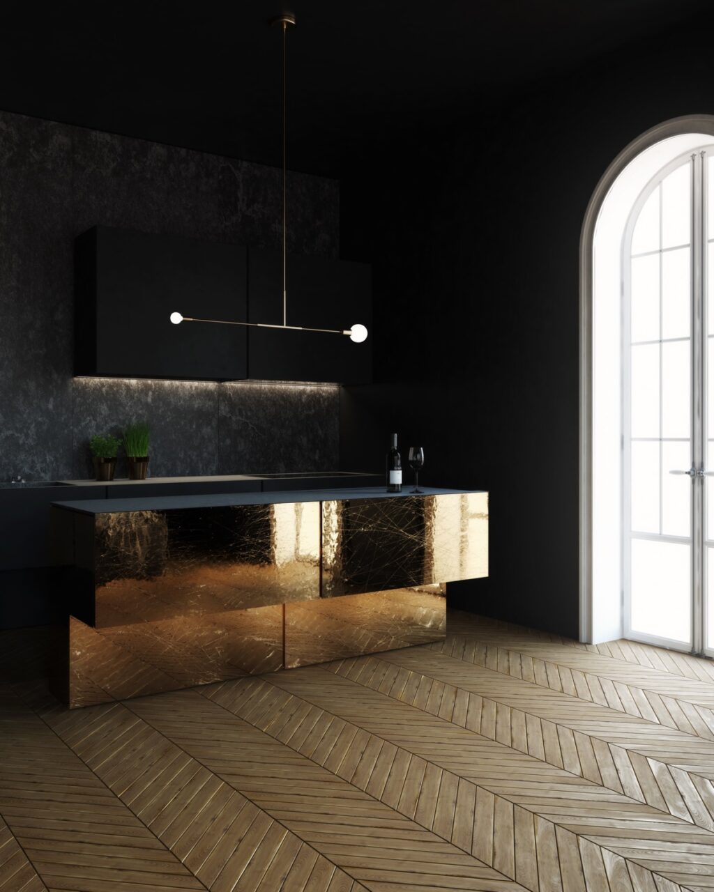 51 Gold Kitchens With Tips And Accessories To Help You Design Yours