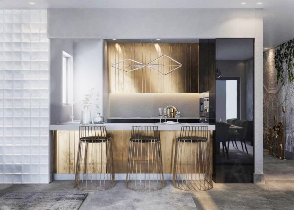 51 Gold Kitchens With Tips And Accessories To Help You Design Yours