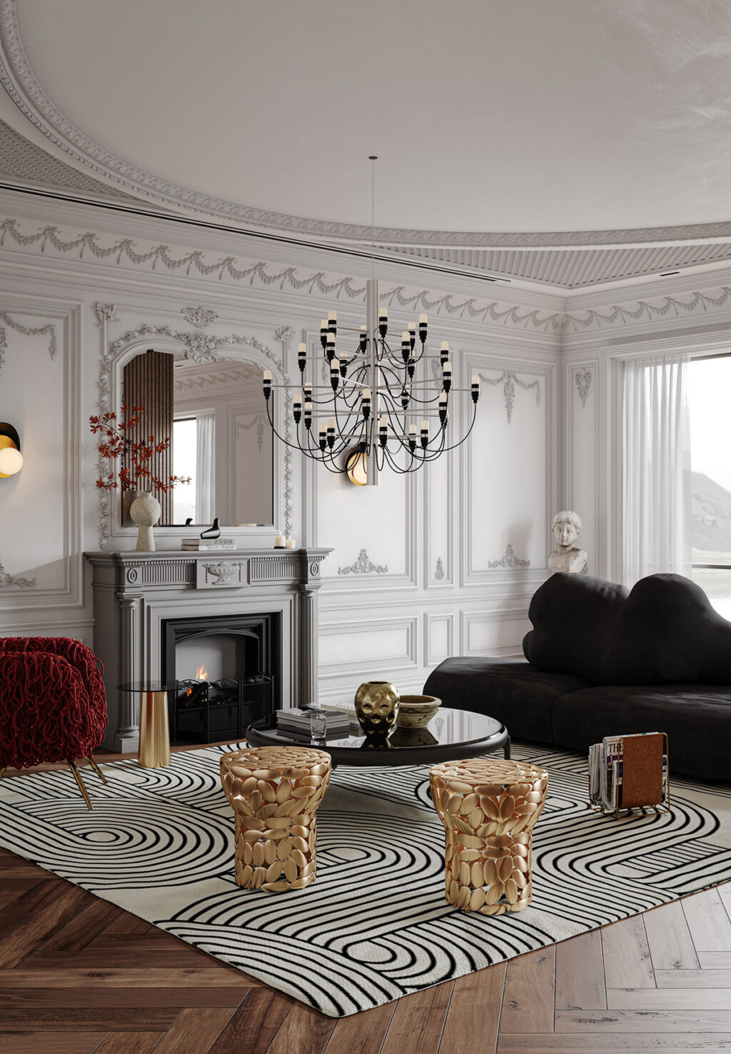 Three Different Approaches To Neoclassical Interiors