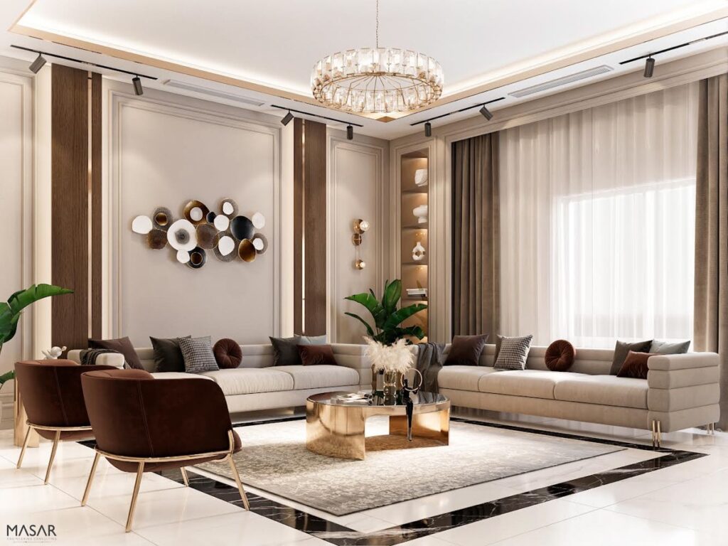 Luxe Home Interiors With Staple Accent Colours