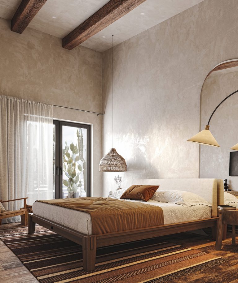 wood bed frame | Interior Design Ideas