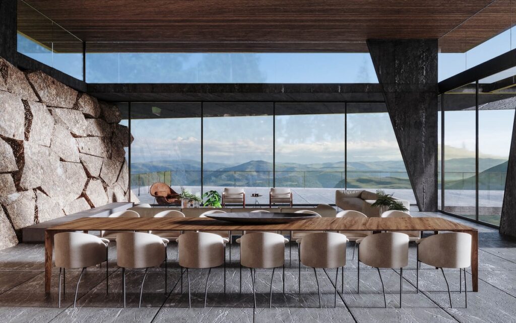 large dining table | Interior Design Ideas