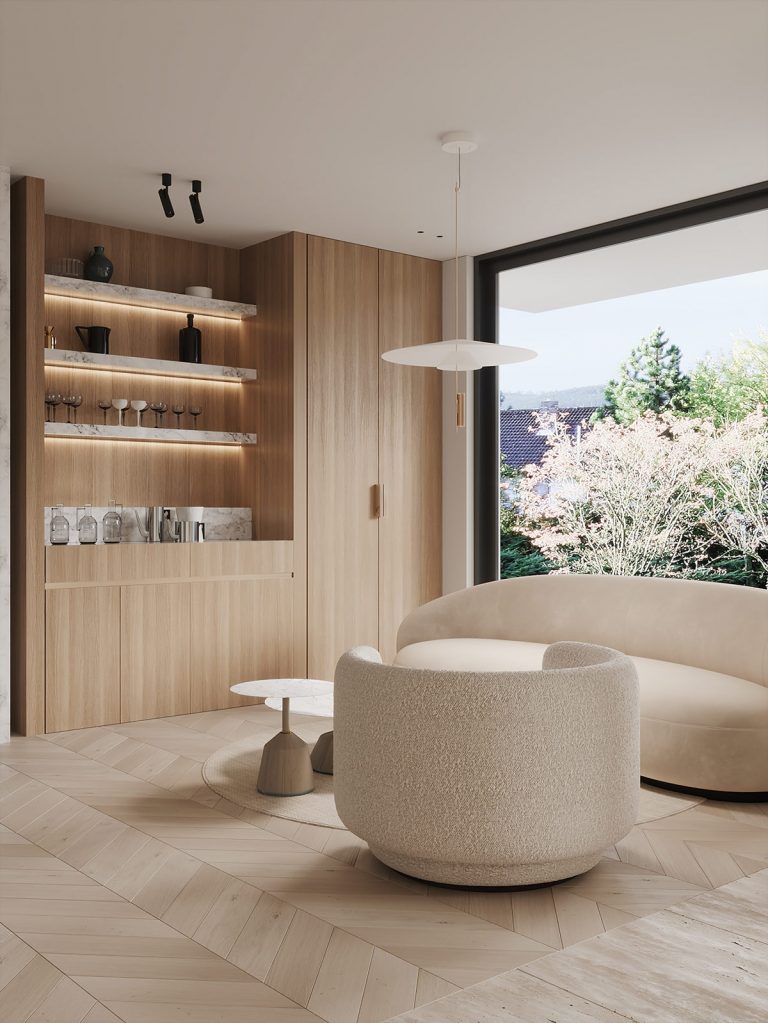 chevron floor | Interior Design Ideas